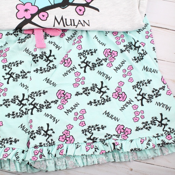Disney | Intimates & Sleepwear | Disney Cherry Blossom Mulan Pajama Set ...